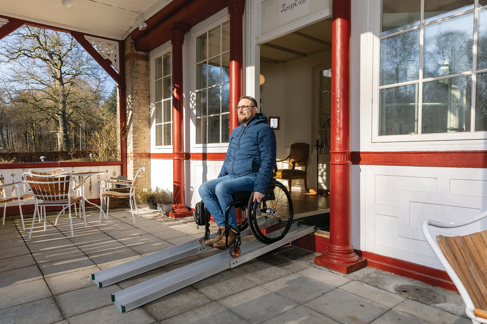 Stepless Portable Telescopic Ramps